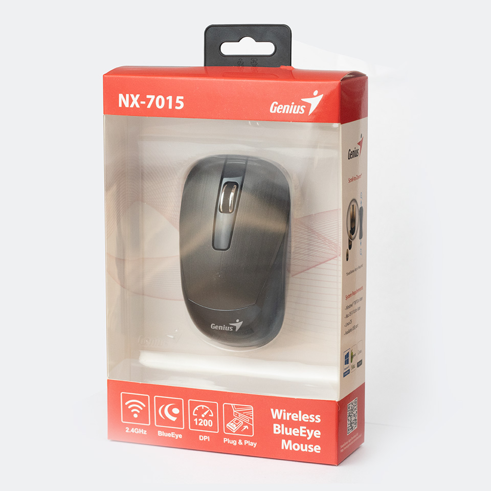 Mouse Inalámbrico Genius NX-7015 Chocolate - Tienda de Computadores