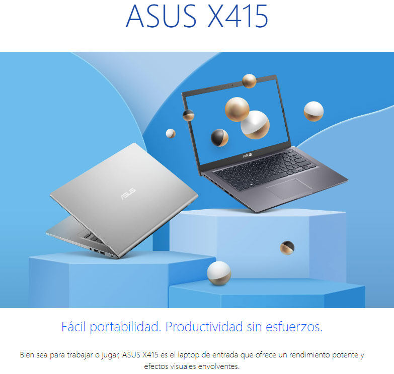 Computador Portátil ASUS X415 14" HD Pulgadas - Tienda de Computadores