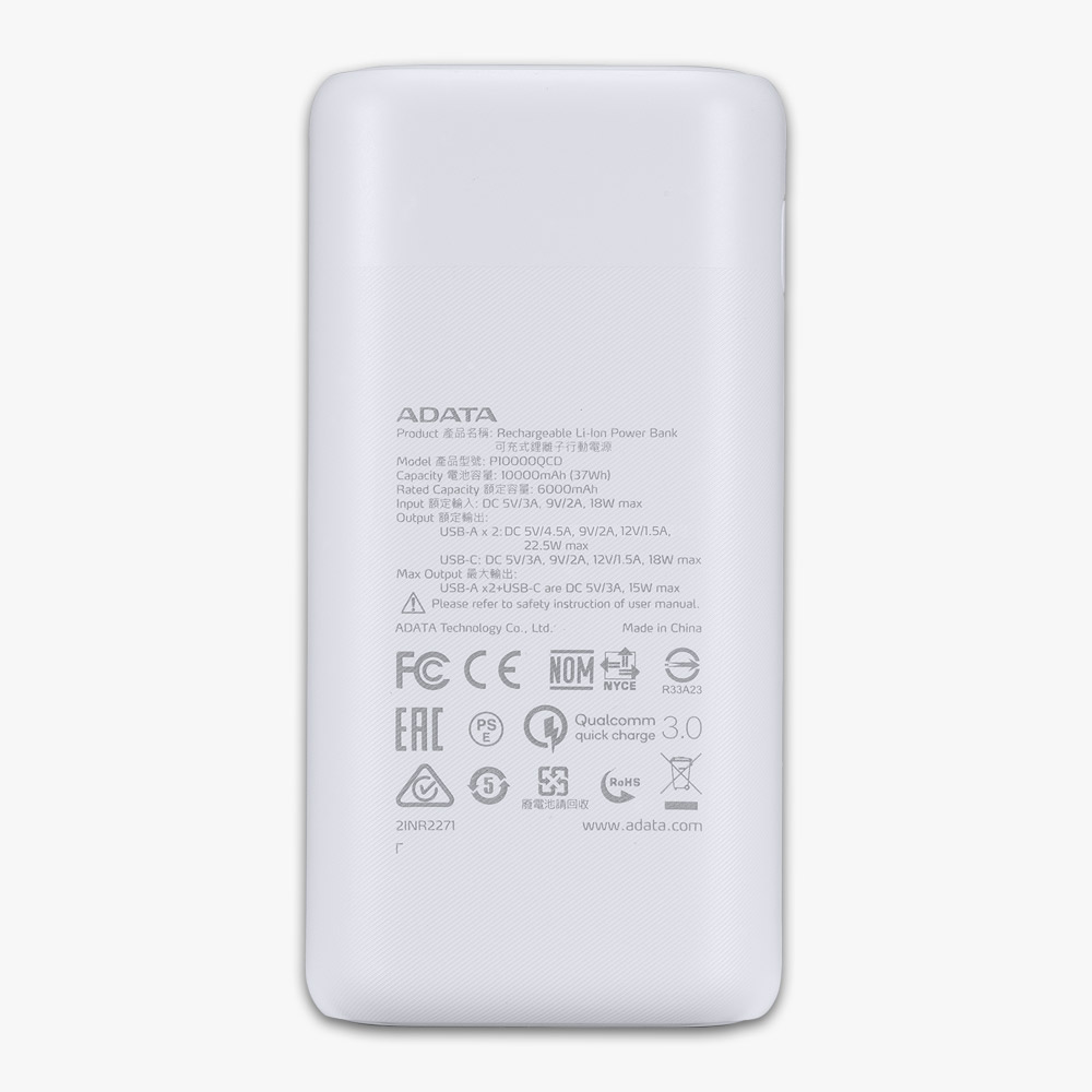 Power Bank 10000mah Adata 3.0 - Tienda de Computadores