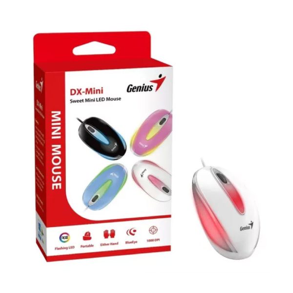 Mouse Genius Dx-mini Led Blanco - Tienda de Computadores